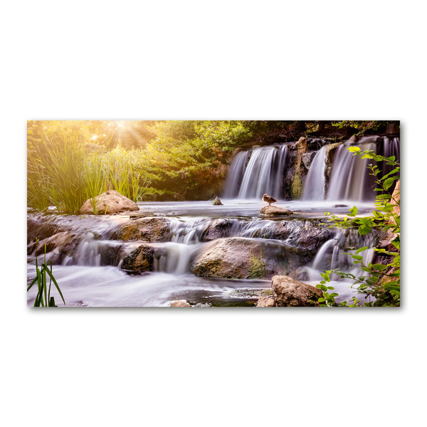 Union Rustic Wasserfall - Ungerahmte Kunstdrucke auf Leinwand | Wayfair.de